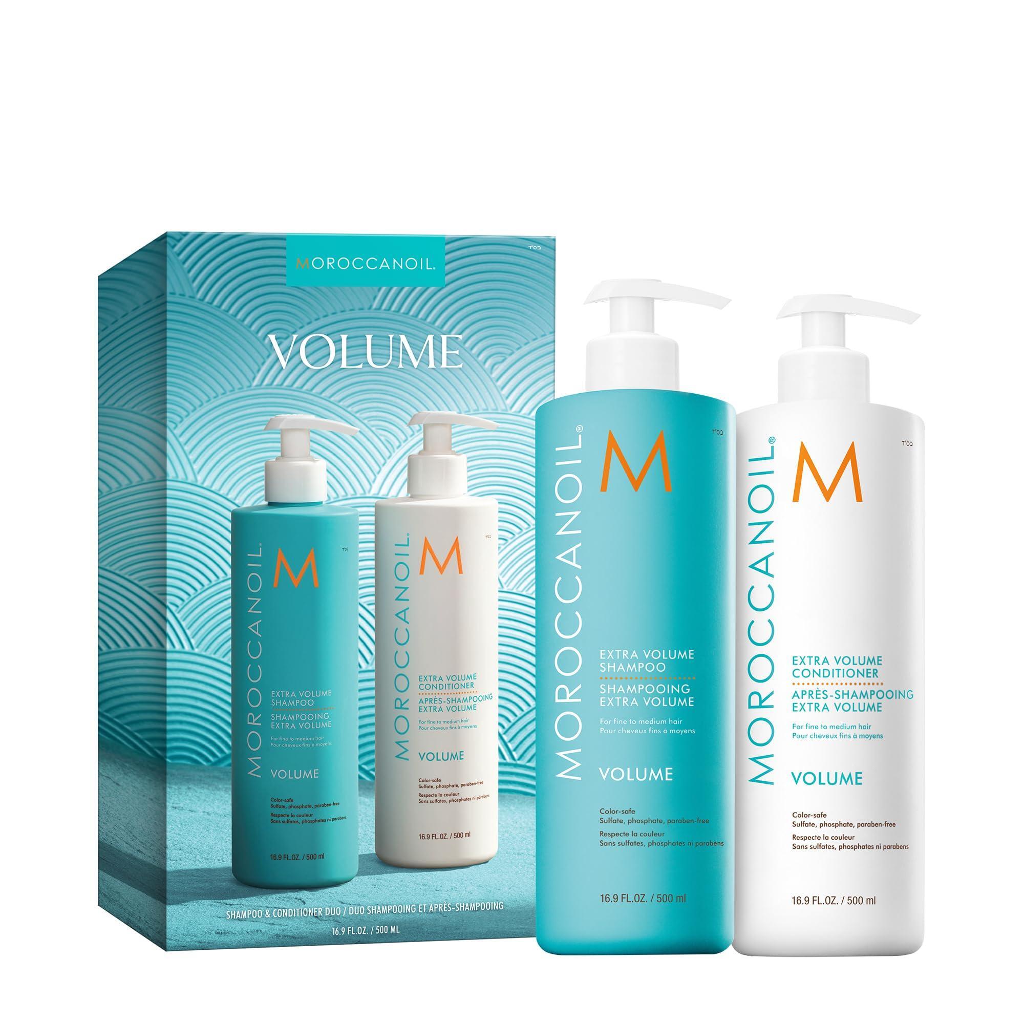 Moroccanoil Extra Volume Shampoo & Conditioner Half-Liter Set | Le ...
