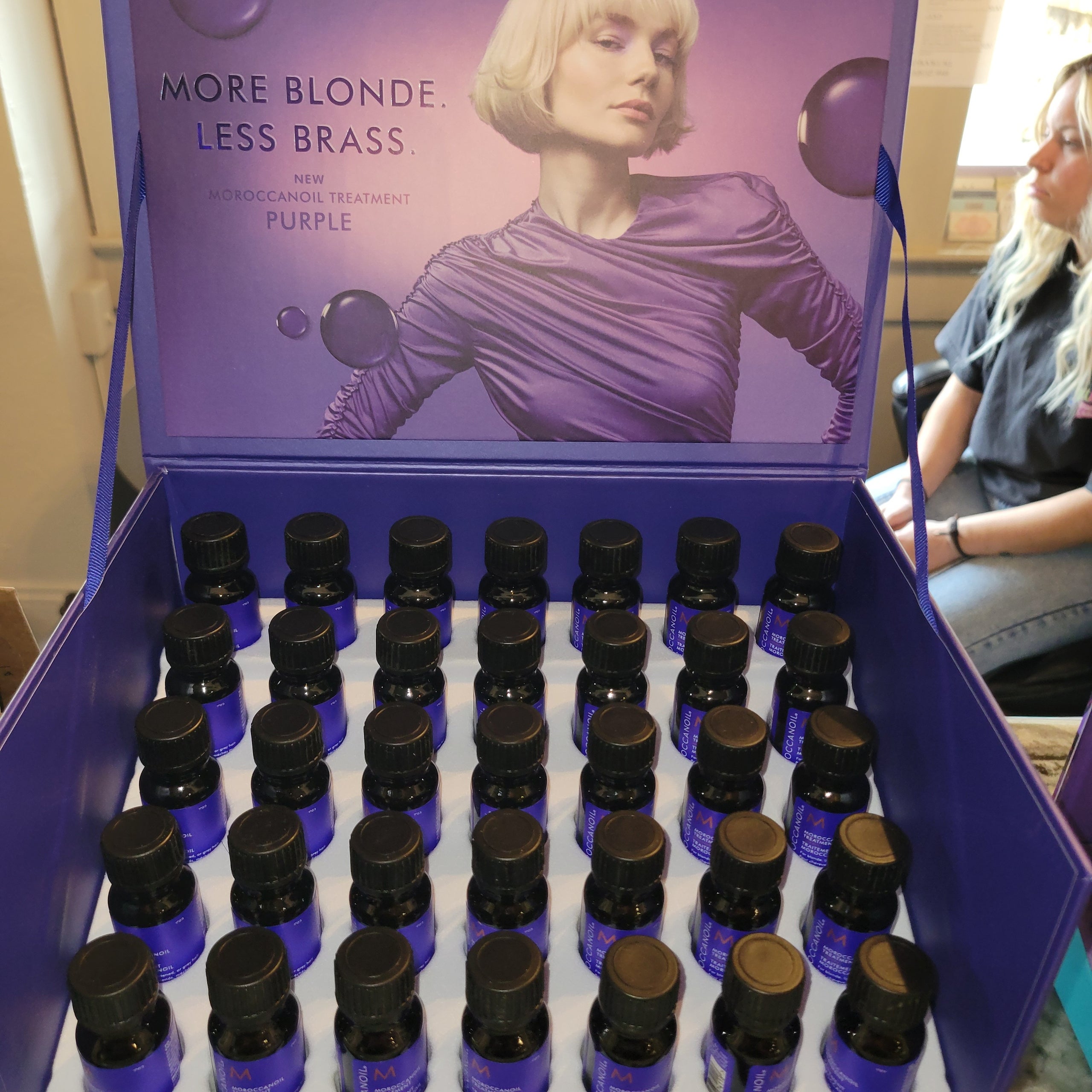 Mini Moroccanoil purple treatment | Le Grande and Co